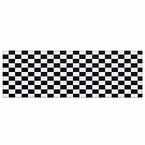 Kitchen Rugs Area Runner for Hallways Classic Black and White Checkered Non-Slip Accent Carpet Indoor Floor Long Doormat Buffalo Lattice Gingham Plaid Kitchen Mats Laundry Room Rug Entryway Runners