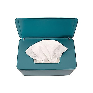 Wipes Dispenser for Babies, Kids & Adults - Colorful Wipes Container - Large Capacity Plastic Baby Wipe Holder for 100 Wipes - Baby Wipe Container (Green)