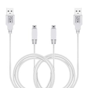 2Pack 10FT Charger Cable for Wii U Gamepad, AC Power Adapter Charger Cord for Nintendo Wii U Gamepad Remote Controller