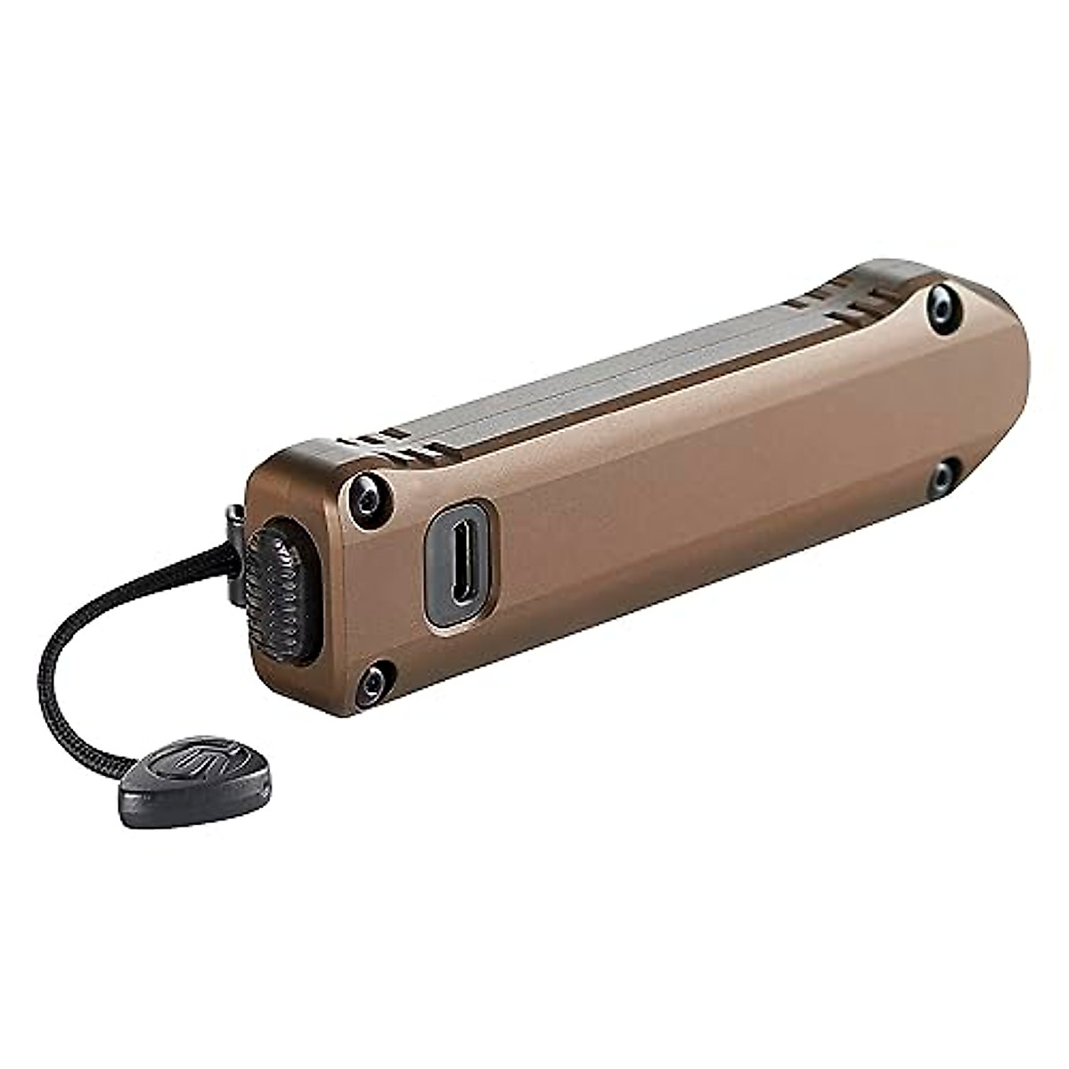 Streamlight 88813 Wedge XT 500-Lumen Slim Everyday Carry Flashlight, Includes USB-Cord, Pocket Lanyard, Coyote
