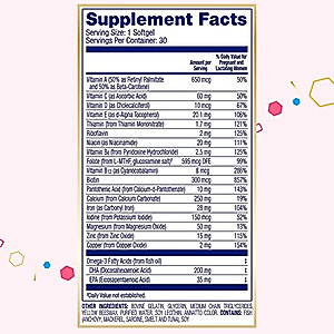Enfamil Enfamom Prenatal Vitamin & Mineral, Supplement for Women with Calcium, Vitamin D, Vitamin C, Omega 3 DHA, 90 softgels (3 month supply)