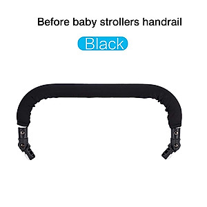 QWERT Cozy Stroll Handle Extension Bar - Universal Fit for Strollers, Jogging Strollers and Umbrella Strollers - Quick and Easy to Use, Handlebars Armrest Bumper Bar