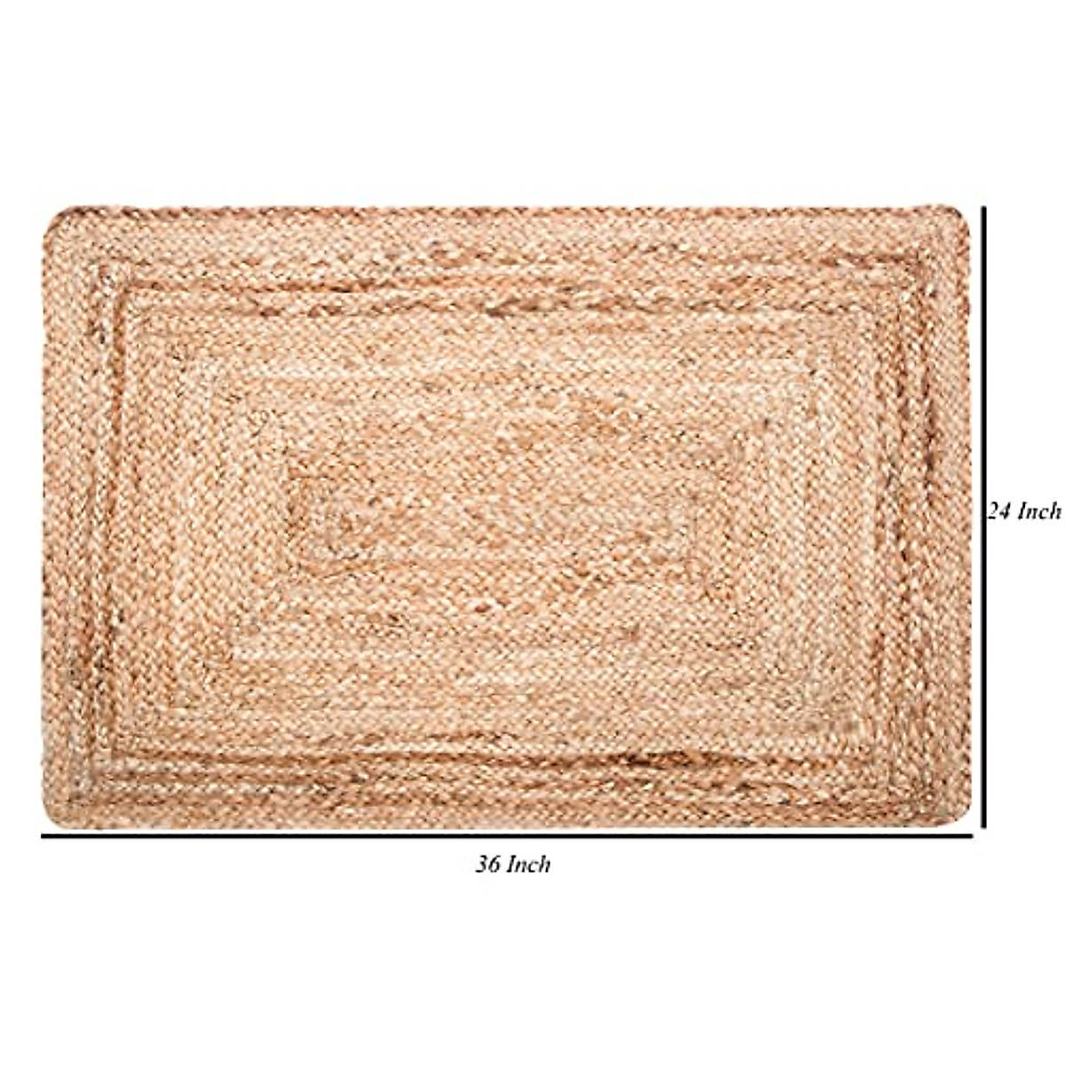 Jute Rug,Rag Rug,Rug, Rugs 2x3 ft,Jute Rug 2x3,Jute Entryway Rug,2x3 Rug,Area Rug, Area Rug 2x3,Braided Area Rug,Entry Rug,Natural Rug, Jute Braided Rugs 2x3 ft (24x36 inch) Natural