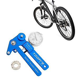 rockible Bike Spoke Tension Meter Measuring Tool Professional Mountain Bike Rim Adjustment Tensiometer Bike Wheel Repair Tool Bike Accessory Portable, Mechanical Meter
