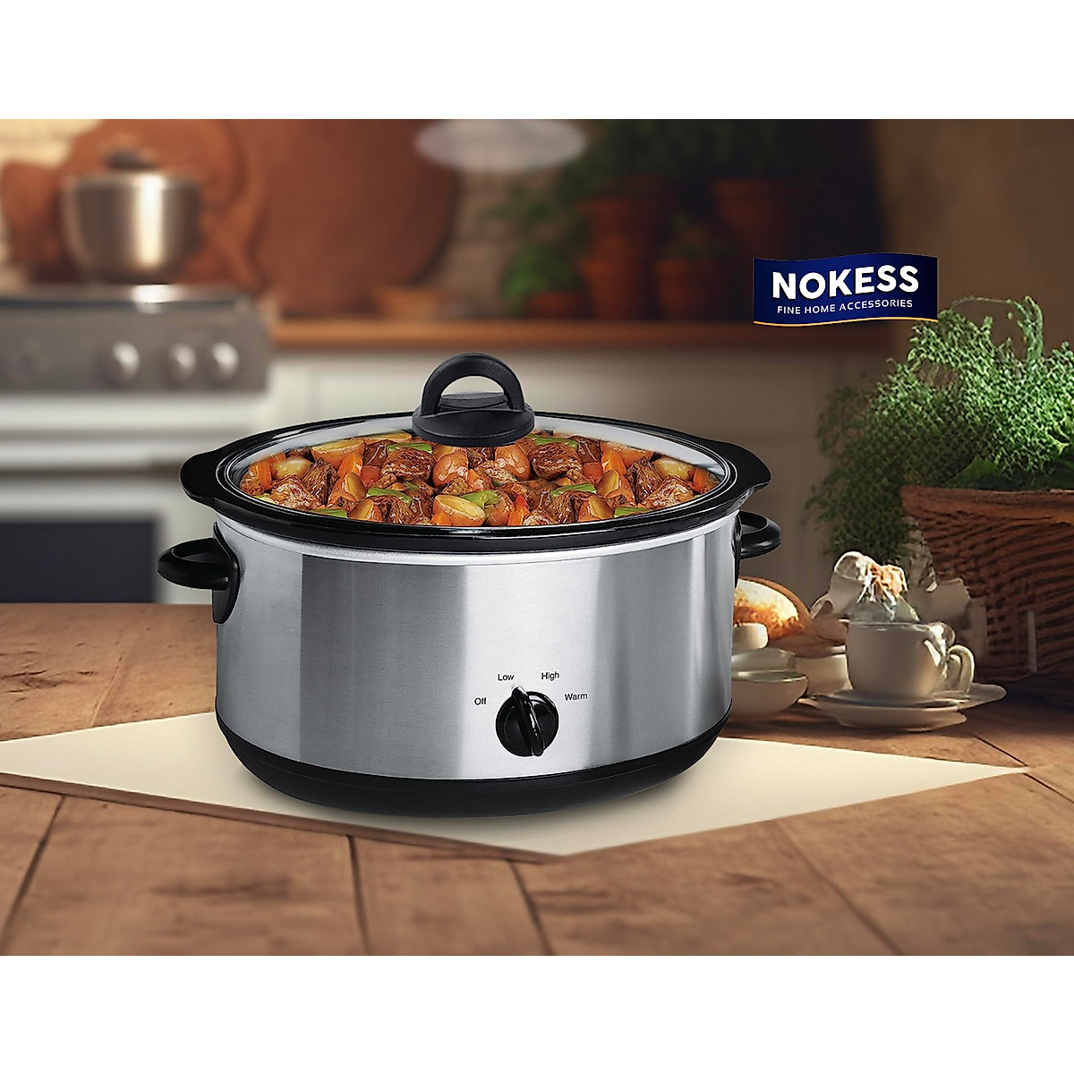 NOKESS Universal Pot Lid Knob Compatible with Crockpot Lids, Pan Lid Replacement Handle, Heat Resistant Pot Knob for Glass, Steel Lids, Easy Grip Lid Handle, Kitchen Cookware, 2.75”x1.77”