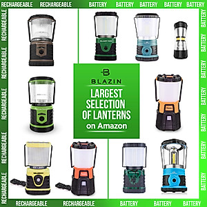 Blazin Ultra Bright Camping Lantern - Waterproof, Portable & Lightweight, 750 Lumens Battery Operated Camping Light - Ideal for Camping, Hurricane, Power Outages & Emergencies