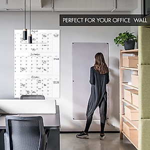 3 Month Dry Erase Wall Calendar for Easy Planning – Erasable 30" x 45" Calendar for White Boards - A Great Planner and Visual Organizer For Your Home or Office Wall