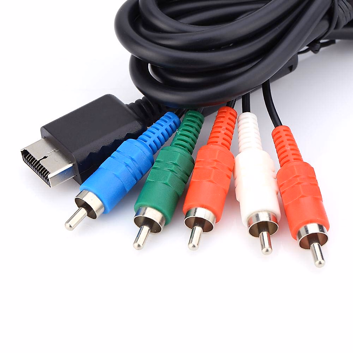Diydeg Audio Cables, AV Multi Out Video Cable, Audio Cable for PS2 Connect to HDTV or EDTV for PS2 PS3