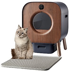 PAWBBY Self Cleaning Cat Litter Box, Automatic Cat Litter Box with Smart APP Control & Strong Odor Control for Multiple Cats, Ten-fold Safety Protection Scoop Free Large Litter Boxes with Mat & Liner