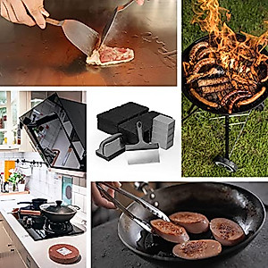 GoXteam 31pcs Griddle Cleaning Kit for Blackstone,Blackstone Cleaning kit,Blackstone Grills Accessories 1 Cleaning Handle,25pcs Scouring Pads,4 Cleaning Bricks,Griddle Scrapers