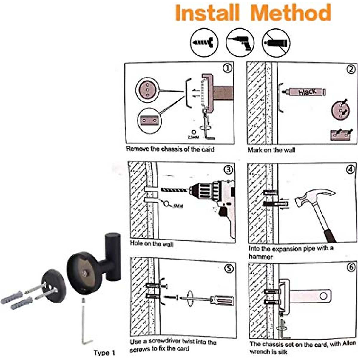 Wall Towel Hooks Bathroom Hook Matte Black Robe Coat Hooks SUS 304 Stainless Steel Heavy Duty Door Hanger Clothes Cabinet Closet Sponges Hook for Bathroom Bedroom Kitchen Hotel Pool 3 Packs