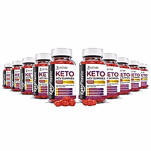 Justified Laboratories (10 Pack) Ketofitastic Keto Gummies 1000MG ACV with Pomegranate Juice Beet Root B12 600 Gummys