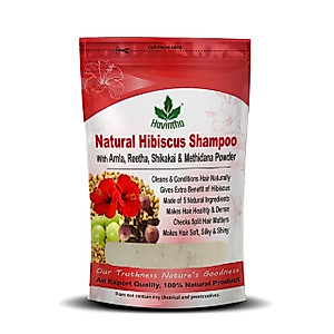 Havintha Natural Amla Reetha Shikakai Methidana And Hibiscus Powder Shampoo for Hair – 227 grams