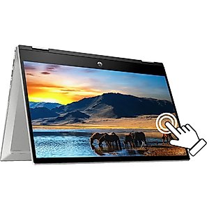 HP Pavilion x360 Convertible 14'' Touchscreen 2 in 1 Laptop, Intel Core i5-1135G7 (Beat i7-1065G7) Processor, 32GB RAM, 512GB PCle SSD, Intel Iris Xe Graphics, Windows 11 W/GM Accessories, Silver