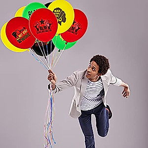 Black History Month Latex Balloons Party Supplies African American Celebrating Party Decorations Balloons BHM Party Favors BHM Festival Latex Balloons Party Decorations