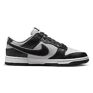 Nike Mens Dunk Low DQ7683 001 Chenille Swoosh Black Grey - Size 10.5