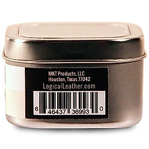 Natural Waterproofing Leather Cream for Boots, Sofa, Purses, Shoes, Furniture, Auto Upholstery - pH Balanced, Non-Toxic Gentle - 8 oz.