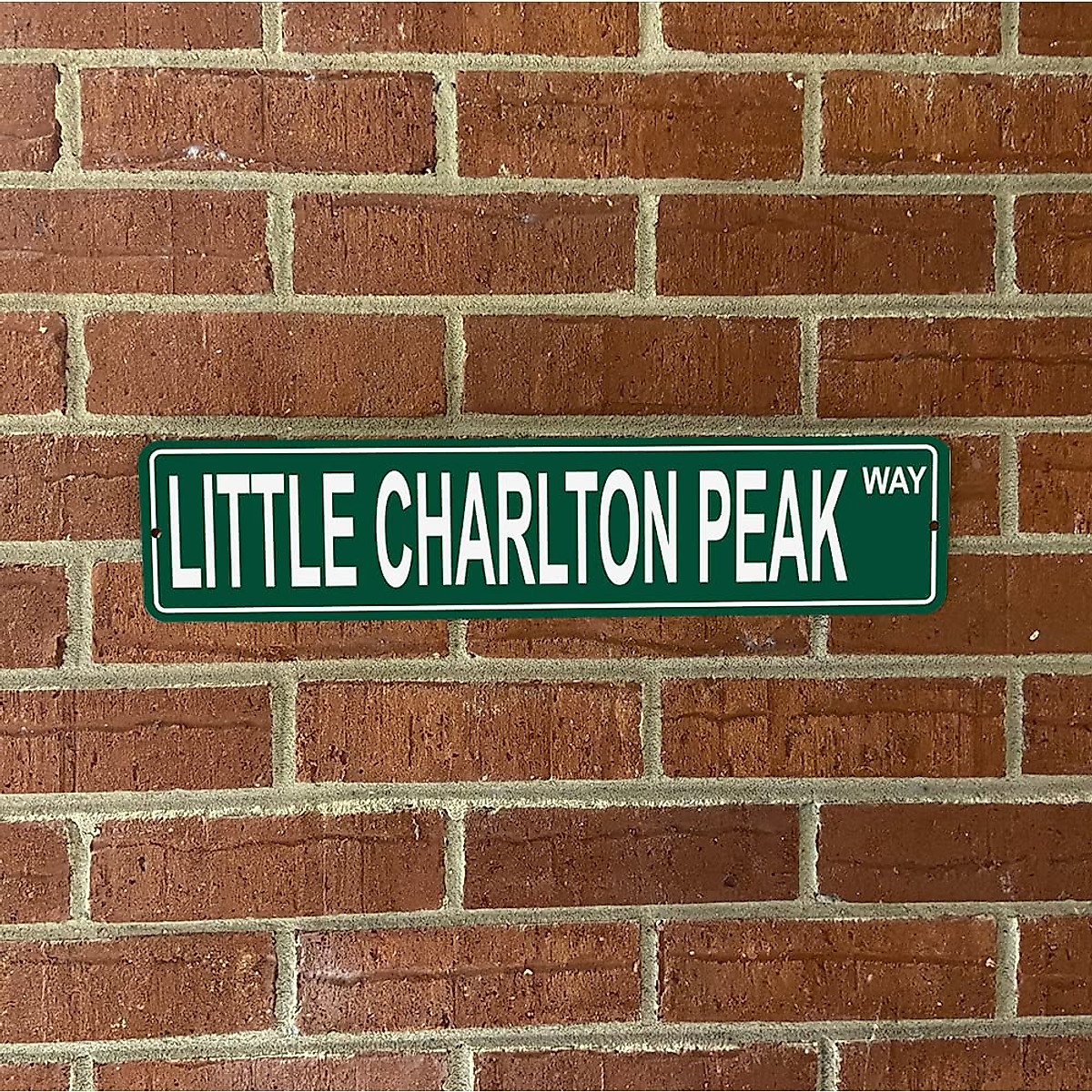 California Mountains Pick Your Mountain Compatible/Replacement for Little Charlton Peak United States Mountain Aluminum Metal Tin Street Sign Style Home Decor For Man Cave Poker Tavern Game Room