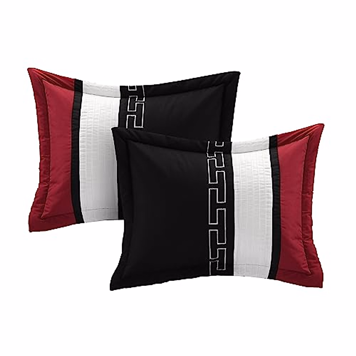 Chic Home CS1223-112-AN Carlton 6-Piece Comforter Set, Queen Size, Black