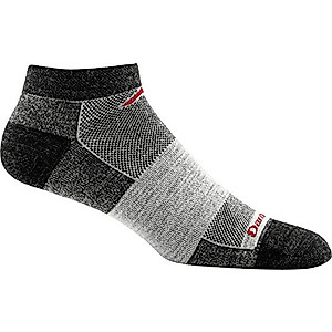 Darn Tough Run/Bike No Show Ultralight Sock - Men's Charcoal Large