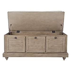 OSP Home Furnishings Dover Bench Antique Grey