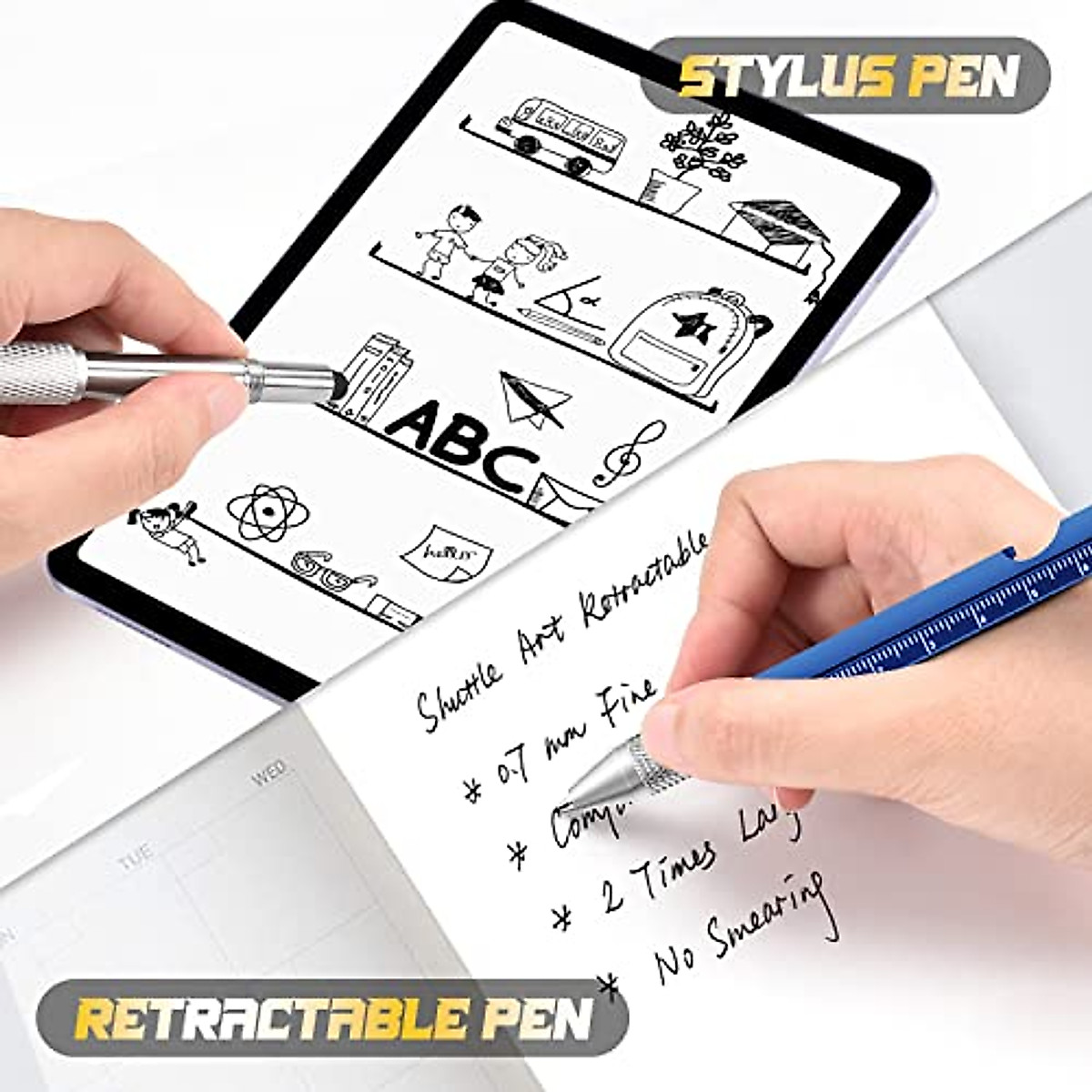 GLOPUS Dad Gifts from Daughter, 9 In 1 Multitool Pen, Father's Day Gifts for Dad, Birthday Gifts for Men Gifts, Boyfriend Gifts for Grandpa, Cool Gadgets for Men, Gifts for Men Who Have Everything