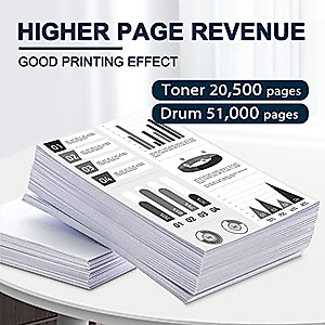 Van Enterprises Ultra High Yield 1 Pack Black TN890 TN-890 Toner & 1 Pack Black DR890 DR-890 Drum Compatible Replacement for Brother HL-L6250DW L6400DW L6400DWT MFC-L6750DW L6900DW Printer