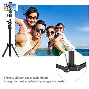 Phone Tripod,Foldable Extendable Digital Camera Tripod with 360 Degree Rotatable Ball Head,for Galaxy S9 +/Galaxy Note 8,for Huawei Mate 10 Pro/P20/ P10,Digital SLR/Action Cameras