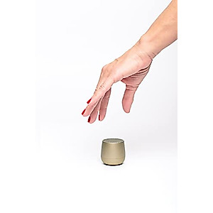 Lexon MINO+ Portable Bluetooth Mini Speaker with HD Sound, Rechargeable and Pairable - Soft Gold