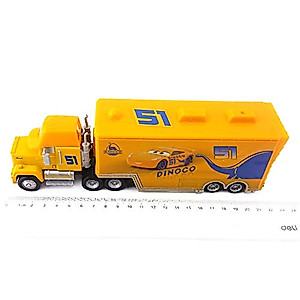 fashionmore Movie Cars McQueen Toys Cruz Ramirez Mack Hauler Truck & Racer Speed Racers Metal Toy Car 1:55 Loose Kid Toys