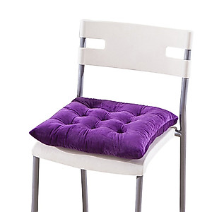 TGone Pads Home Kitchen Office Chair Cushion Pads Seat Indoor Kitchen,Dining & Bar Lumbar Support Pillow Office Chair Massage And Heat (Orange,Coffee,purple,red,Army Green,Blue,Sky blue, One Size)