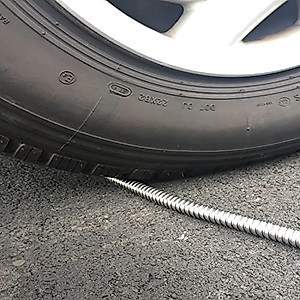 Aqua Joe AJSGH75-MAX Heavy-Duty Puncture Proof Kink-Free Garden Hose, 75-Foot, 1/2-Inch, w/Brass Fitting & On/Off Valve, Spiral Constructed 304-Stainless Steel Metal