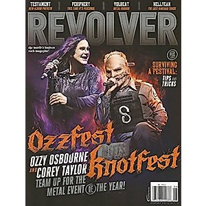 Revolver Magazine August / September 2016 (Ozzy Osbourne / Corey Taylor Cover) Ozzfest, Knotfest,Testament, Volbeat, Much More!