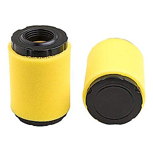 HEYZLASS 2Pack 591334 Air Filter, Compatible with Briggs Stratton 796031 594201 OEM Air Cleaner Cartridge, Lawn Mower Air Filter, Plus Foam Pre Filter