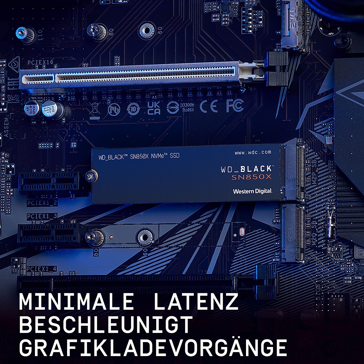 WD_BLACK 1TB SN850X NVMe Internal Gaming SSD Solid State Drive - Gen4 PCIe, M.2 2280, Up to 7,300 MB/s - WDS100T2X0E