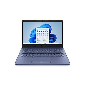 HP Stream 14" Laptop, Intel Celeron N4120, 4GB RAM, 64GB eMMC, Blue, Windows 11 (S Mode) with Office 365 1 Year + Accessories