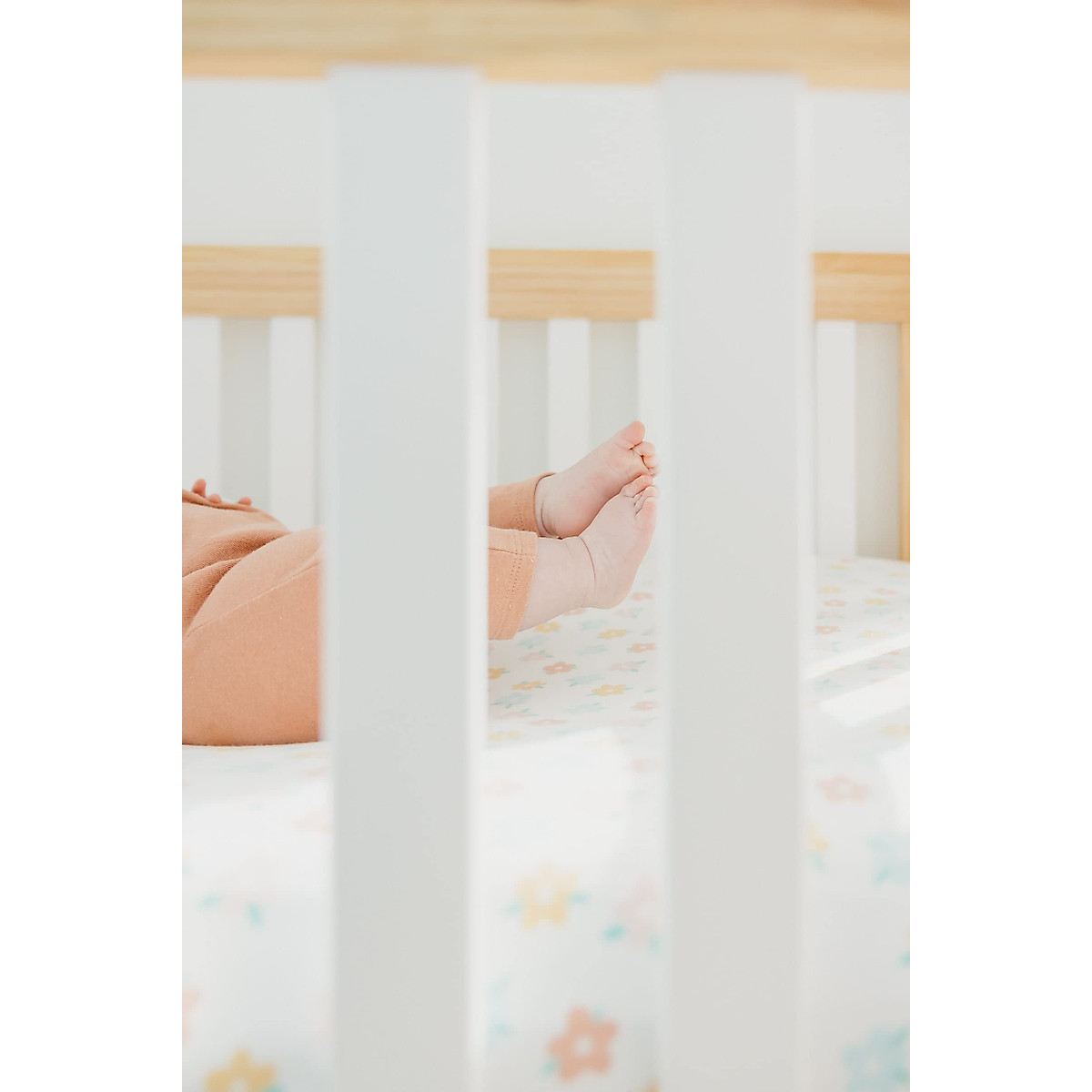 Premium Knit Baby Crib Sheets for Boys and Girls by Copper Pearl: Breathable and Soft, Fitted Crib Sheets for Standard Baby Mattresses, Crib Sheet for Baby Registry or Shower Gift, Rose