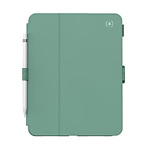Speck Case for iPad Pro 10th Generation 10.9 Inch - Drop & Camera Protection, Slim Multi Range Stand, Apple Pencil Holder - Fluorite Green/Eggshell Green