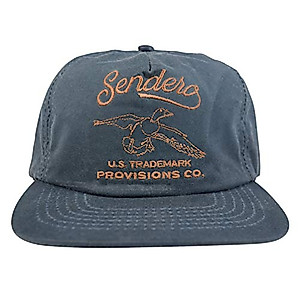 Sendero Provisions Co. Mallard Adjustable Leather Strap Hat Dark Blue