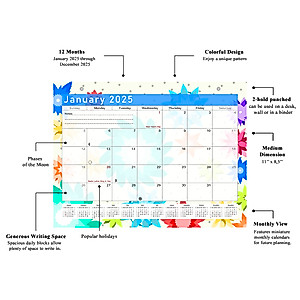 2025 Monthly Magnetic/Desk Calendar - 12 Months DESKTOP/WALL Calendar/Planner - (Edition #07-01)