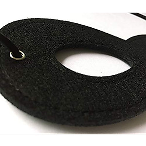 2pcs Black Superhero Felt Eye Masks Halloween Dress Up Masks Cosplay Half Masks with Elastic Rope