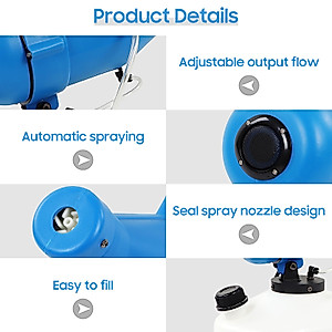 Electric Fogger Machine, Portable Handheld ULV Fogger Sprayer Mist Cold Spraying Atomizer for Home School Yard Outdoors (US Plug 110V)