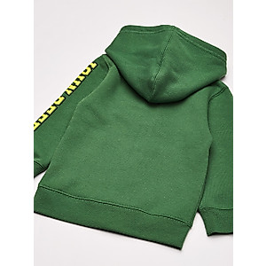 John Deere baby boys Fleece Zip Hoody Hooded Sweatshirt, Green, 3-4T US
