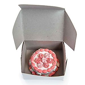 The Queen's Treasures 18 Inch Doll Bakery Food Accessories, Yummy Pink & White Party Cake with Authentic Bakery Box, Compatible with American Girl Pastry Bake Shop & Kitchen Furniture Accessories