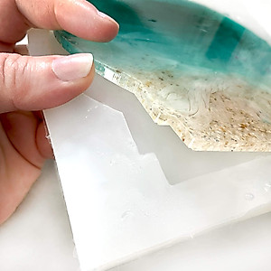 Pixiss Silicone Mold Making Kit Liquid Silicone Rubber Bubble Free Translucent Clear Mold Making Silicone-Mixing Ratio 1:1-Molding Silicone for Resin Molds,Silicone Molds DIY(21.16oz)