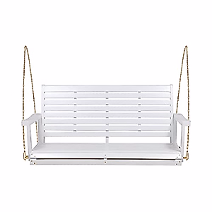 Christopher Knight Home Beata Outdoor Acacia Wood Porch Swing, White