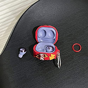 Compatible with Samsung Galaxy Buds2 pro/Buds Live/Buds pro/Buds 2 Charging Box,3D Cute Cartoon Funny Potato Chips Silicone Earphone case with Hook