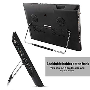 Yoidesu 14”Portable TV with ATSC Tuner,Battery Operated TV with HDMI, SD/MMC, USB, VGA, AV in/Out and Remote Control,Small Car TV for Kids,Kitchen,Traveling,Camping