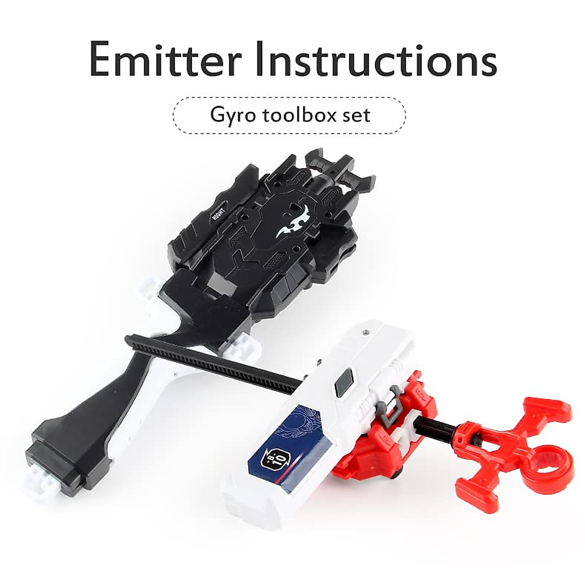 Battling Top Set, Burst Gyro Toys 10 Spinning Tops 2 Launchers Combat Battling Game with Portable Storage Box Gift for Kids Children Boys