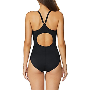BALEAF Women's Athletic Training Adjustable Strap One Piece Swimsuit Swimwear Bathing Suit Black 40